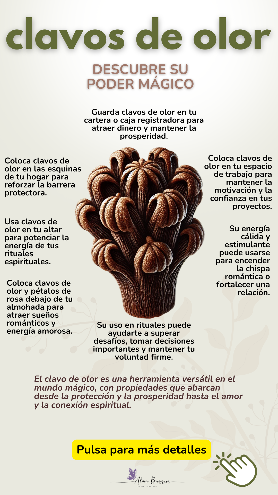 Propiedades Mágicas del Clavo de Olor: Protección, Prosperidad y ...