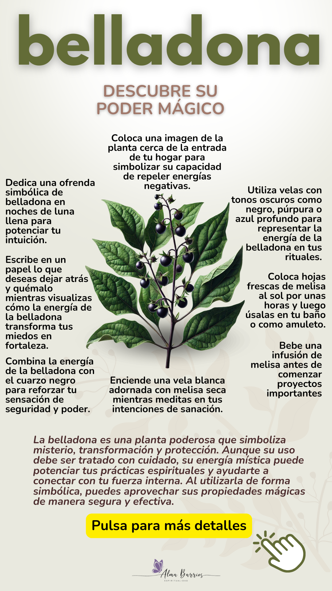 Propiedades y Usos Mágicos de la Belladona: Misterio, Protección y ...