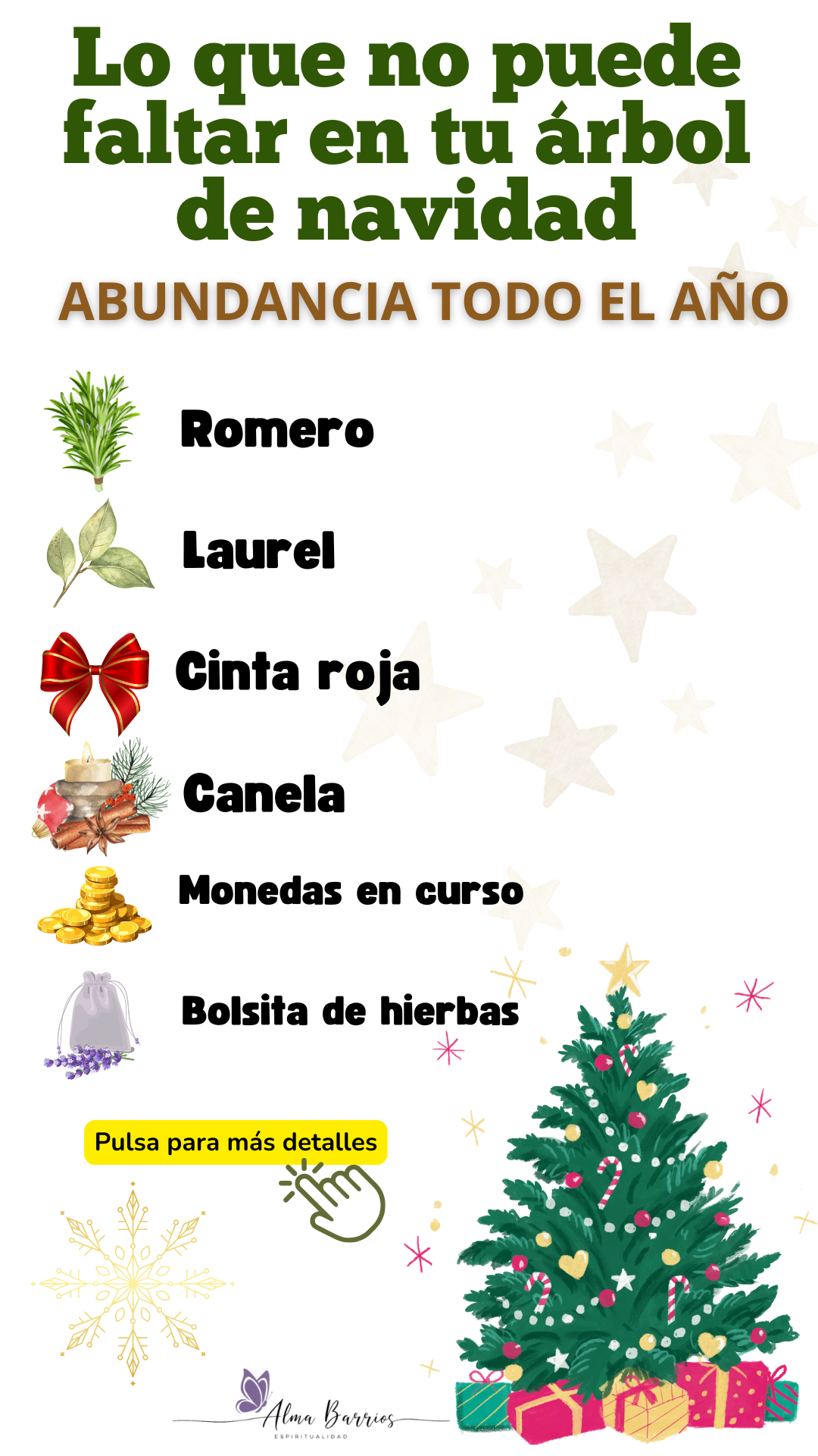 Cosas que Debes Colocar en tu Árbol de Navidad para Atraer Abundancia