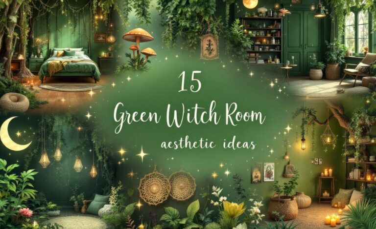 15 Green Witch Room Aesthetic Ideas to Inspire Your Own Magical Sanctuary