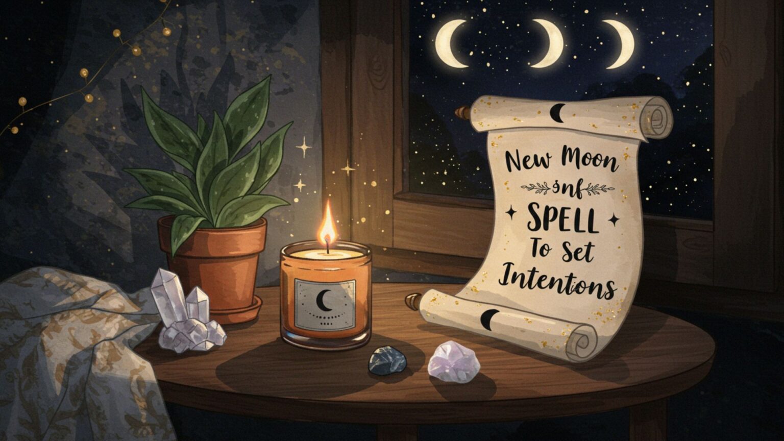 Easy New Moon Spell to Set Intentions