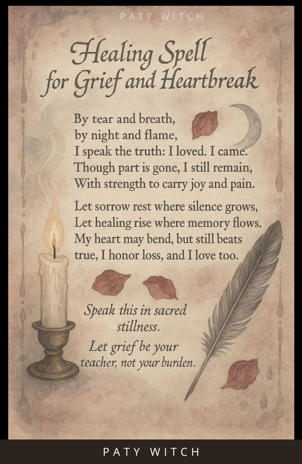 Using a Healing Spell for Grief and Heartbreak